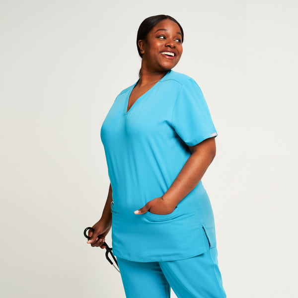 Simki 4955 Ari Scrub Top - Teal – Moda Per Cura