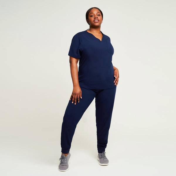 Simki 4958 Neo Scrub Jogger Trouser - Navy – Moda Per Cura