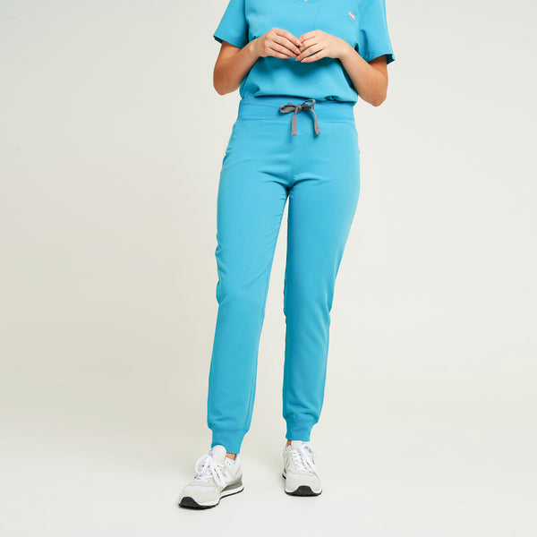 Simki 4958 Neo Scrub Jogger Trouser - Teal – Moda Per Cura